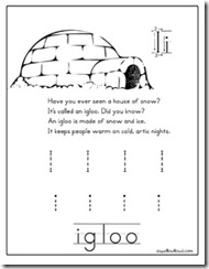 Totally Tots: Now I Know My ABC’s ~ Ii is for Igloo